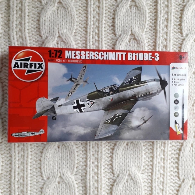 AIRFIX A68205 1:72 Scale Messerschmitt Bf109E-3 Plastic Model Kit £14.50 - PicClick UK