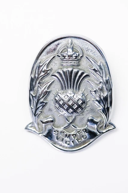 SCOTTISH POLICE GENUINE Semper Vigilo Obsolete Pre 1953 Police Cap ...