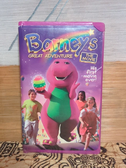 BARNEYS GREAT ADVENTURE The Movie VHS Tape-His First Movie Ever! In ...