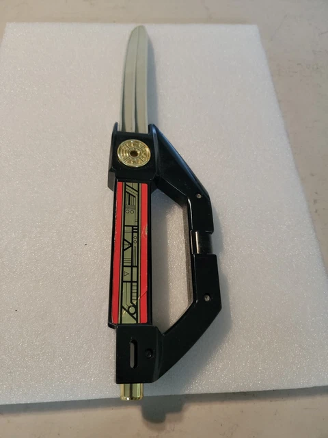 VINTAGE 1996 POWER Rangers ZEO Black Ranger Dagger Sword Part Cosplay ...