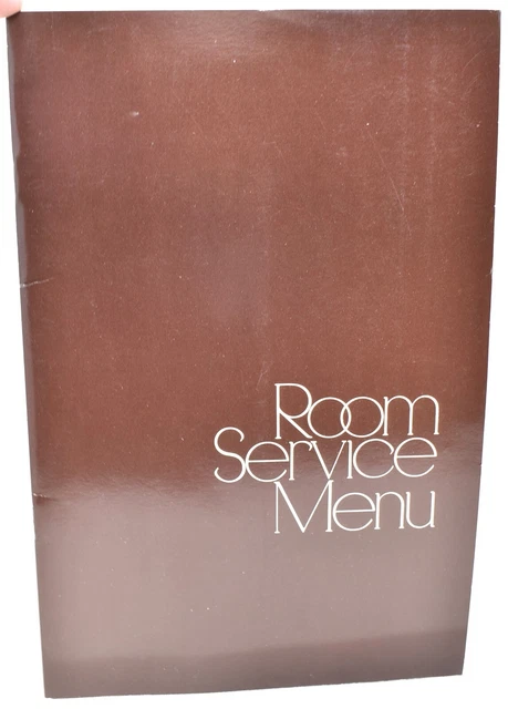 1980S HYATT REGENCY Hotel Room Service Menu Peachtree Center Atlanta ...