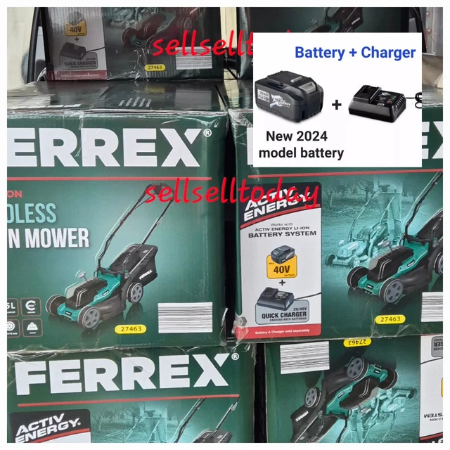 FERREX 40V LAWNMOWER New 2025 With Battery And Charger £184.99 ...