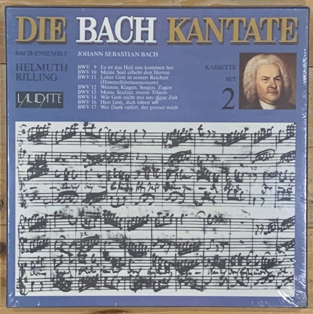BACH COMPLETE CANTATAS Vol.2 HELMUTH RILLING Laudate 4LP Box New Sealed ...
