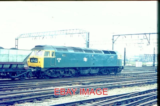 ORIGINAL 35MM SLIDE CLASS 47 LOCO NO 47182 AT CREWE 3/75 £3.50 ...