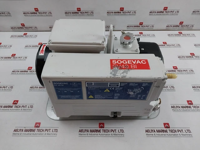 SOGEVAC SV40 BI Oil-Sealed Rotary Vane Vacuum Pump 180-264V 50/60HZ ...