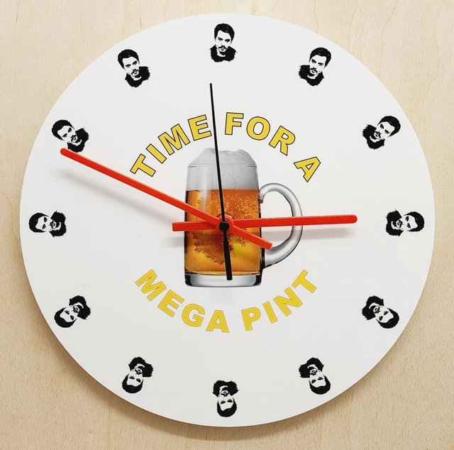 MURAL CLOCK,DRÔLE & Temps Pour Megapint ",Johnny Depp Procès Humour ...