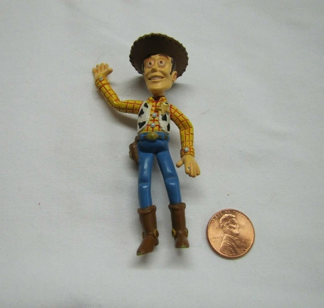 WOODY TOY STORY 3” PVC Waving Figure DISNEY PIXAR w/ Brown Hat Cake ...