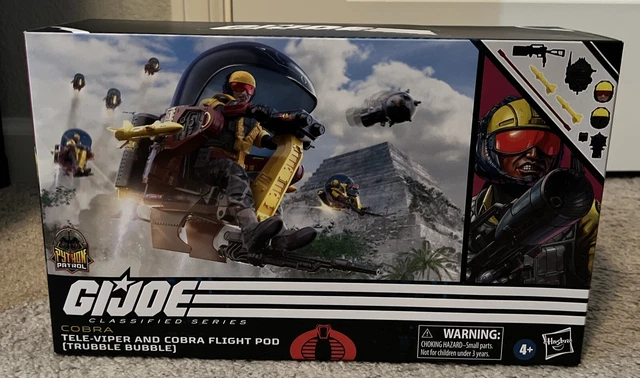 G.I. JOE CLASSIFIED Python TELE-VIPER & COBRA FLIGHT POD (BUBBLE BUBBLE ...