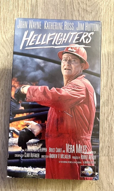 HELLFIGHTERS (VHS 1968) John Wayne, Katharine Ross, Jim Hutton ...