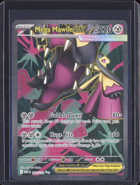 MEGA MAWILE EX 2025 Pokemon Mega Evolutions MEG 162/132 Ultra Rare $15.00 - PicClick AU