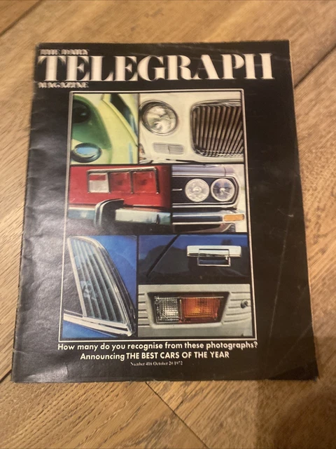 THE DAILY TELEGRAPH Magazine Oct 1972 Cars Motoring Rolls Royce Vintage ...