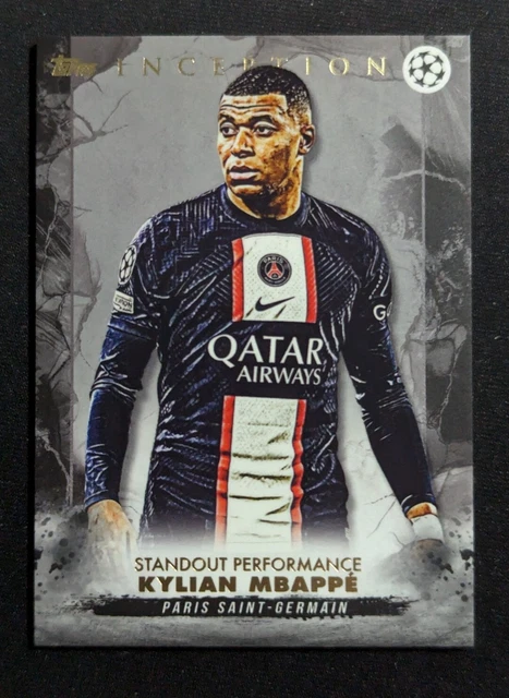 2022/23 TOPPS INCEPTION Kylian Mbappé Rendimiento Destacado PSG Francia ...