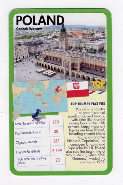 TOP TRUMPS CARD. Countries of the World Poland, Krakow EUR 2,85 ...