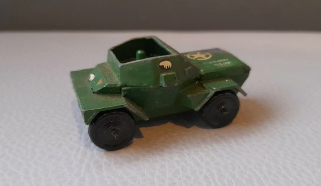 VINTAGE BENBROS SCOUT CAR ARMOURED CAR Military COLLECTIBLE RARE £19.50 ...