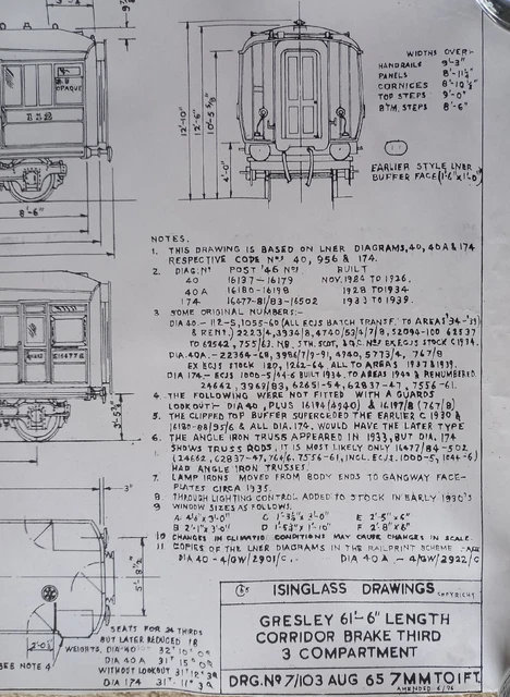FULL SCALE REPRODUCTION O Gauge Schematic Technical Drawing Diagram ...