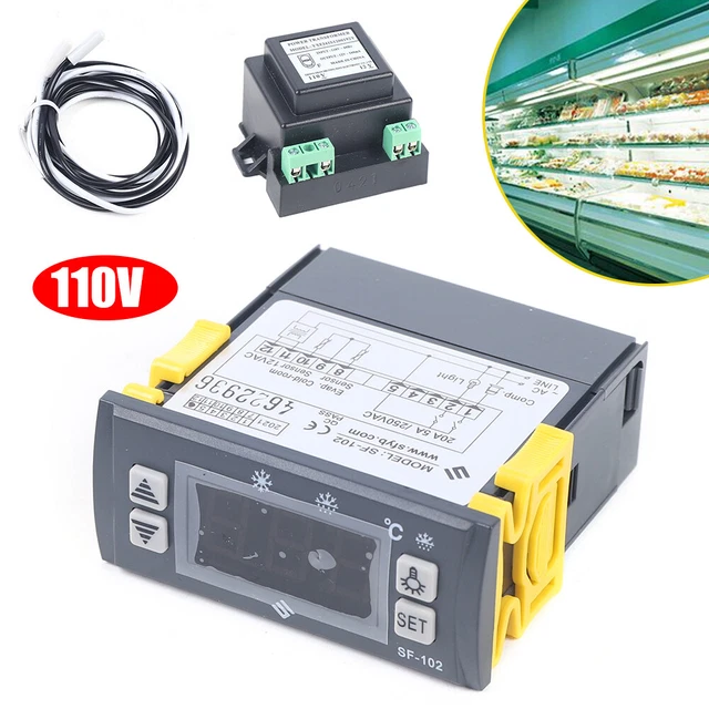 DIGITAL DISPLAY FREEZER Thermostat Controller Electronic Temperature ...