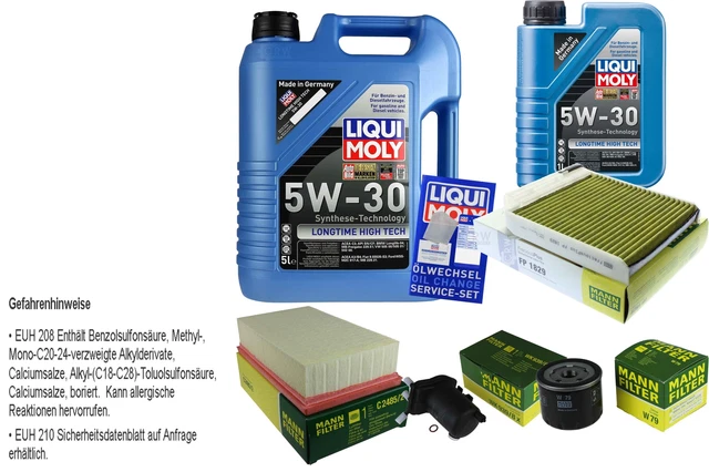 KIT D'INSPECTION FILTRE LIQUI MOLY ÖL 6L 5W-30 pour Nissan Note E11 NE11 EUR 148,50 - PicClick FR