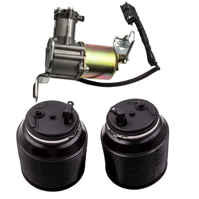 AIR SUSPENSION COMPRESSOR + Bellows for Toyota Land Cruiser Prado 2002 ...