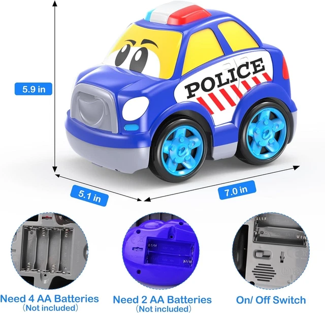 POLICE CAR TOY for 1-3 Year Old Boys – RC Car with Lights & Music £159. ...