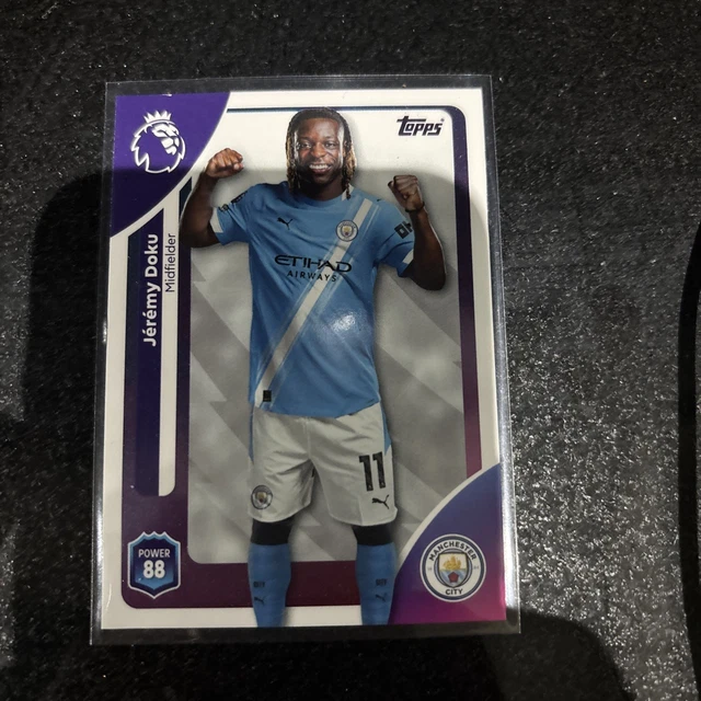JEREMY DOKU TOPPS Premier League 2025/2026 Topps 25/26 Manchester City ...