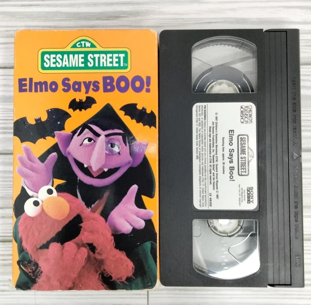SESAME STREET: ELMO Says BOO! (VHS, 1997) The Count Halloween Jim ...