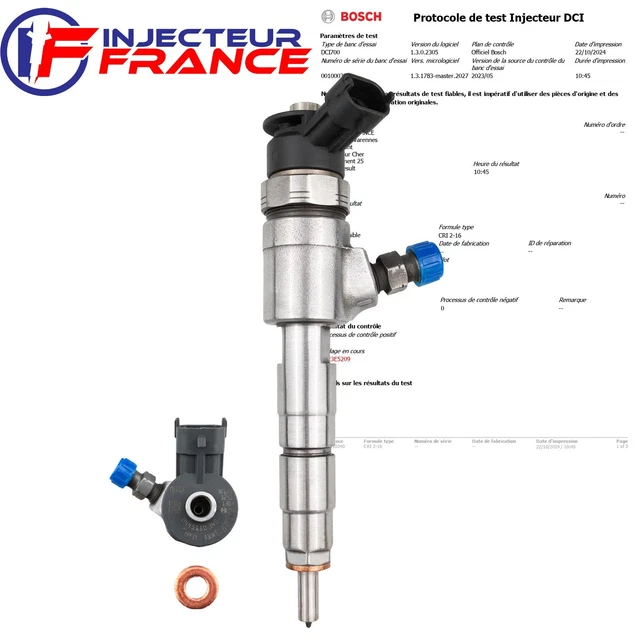 BOSCH 0445110340 INJECTEUR Opel Citroën Berlingo Ford Fiesta 1.6 HDi ...