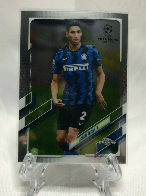 2021 TOPPS CHROME UEFA Champions League Achraf Hakimi PSG/Morocco Base ...