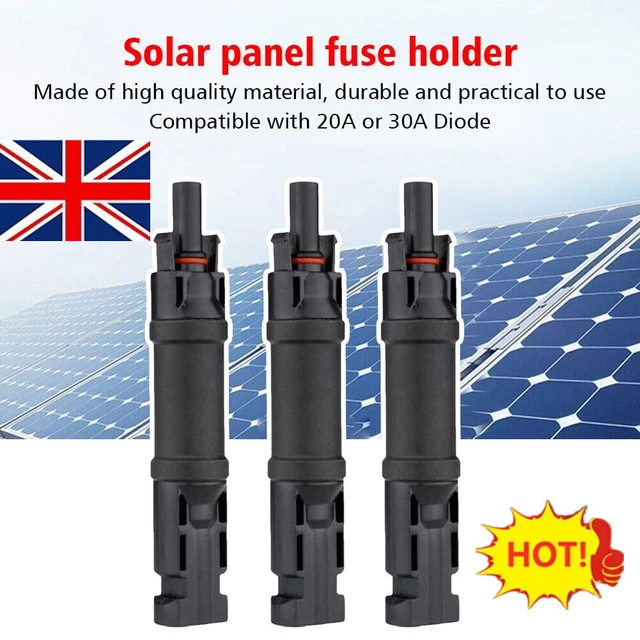 SOLAR PANEL FUSE-HOLDER And-Fuse 30/20A Waterproof Fuse A3W6 H Inline ...