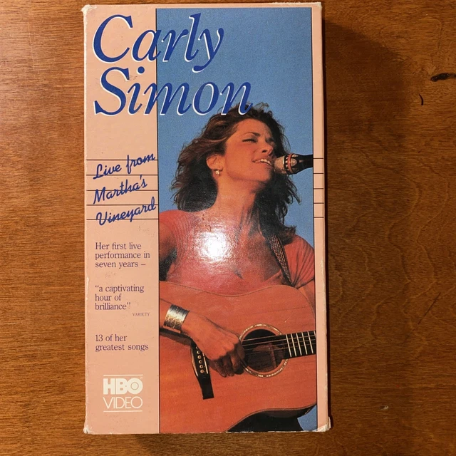 CARLY SIMON - Live from Martha's Vineyard (1987, VHS) Live Music ...