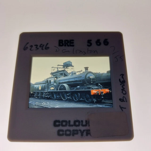 COLOUR-RAIL SLIDE REF BRE566 BR 62396 Darlington shed 7/55 £2.49 ...