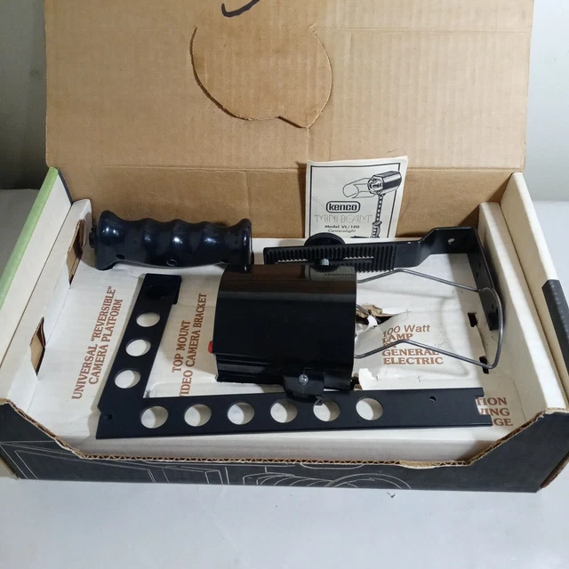 VINTAGE KENCO MOVIE Camera Light-Model VL/100 With Original Box ...