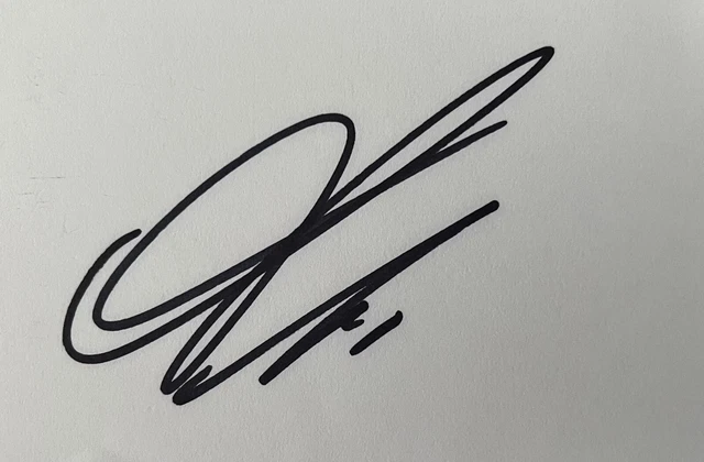 HAND SIGNED WHITE card of ALEX, CHELSEA FC, FOOTBALL autograph £25.00 ...