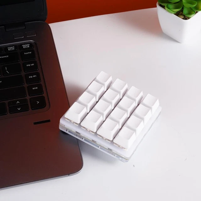 16-KEY BLACK KEYPAD Mechanical Keyboard Custom Shortcut Keys ] Programmable U4 EUR 25,24 ...