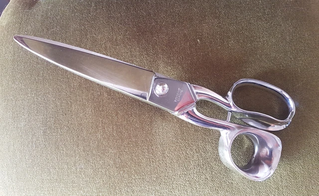 ENORME PAIRE CISEAUX De Tailleur Drapier Couturier Nogent Chrome EUR 70 ...