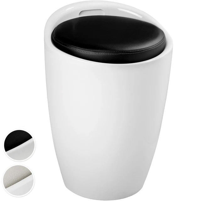 SITZHOCKER BADHOCKER HOCKER Bad Arbeitshocker rund Kunststoff mit ...