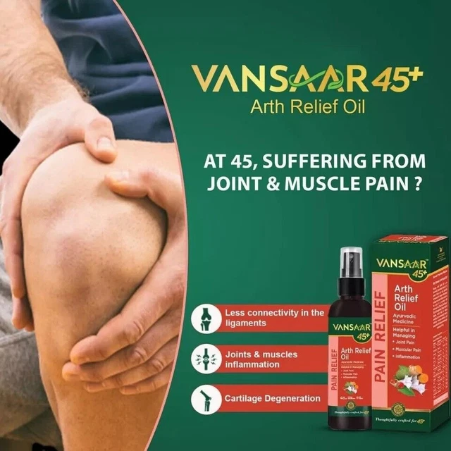 BAIDYANATH VANSAAR ARTH Relief Oil (100ml) Ayurvedic Pain Relief Oil £ ...