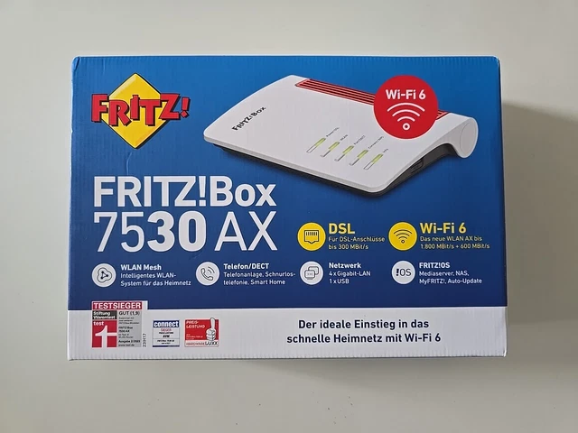 AVM | FRITZ!BOX 7530 AX (20002930) | NEU | (V)DSL | WIFI 6 | MESH ...