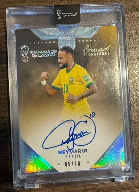 NEYMAR JR ON Card Auto 5/10, - 2022 Panini Eminence Fifa World Cup ...