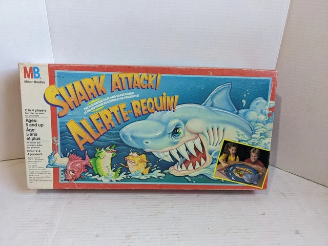VINTAGE 1988 MILTON Bradley Shark Attack Board Game $16.77 - PicClick CA