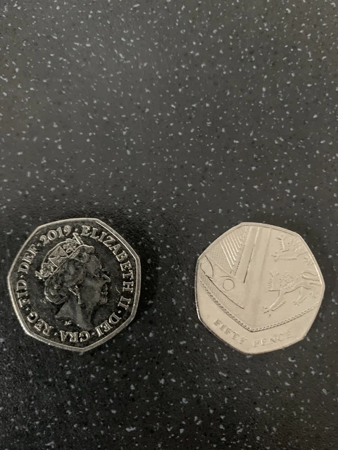 RARE 50P FIFTY pence coin Shield of Royal Arms 2008 - 2019 Circulated ...