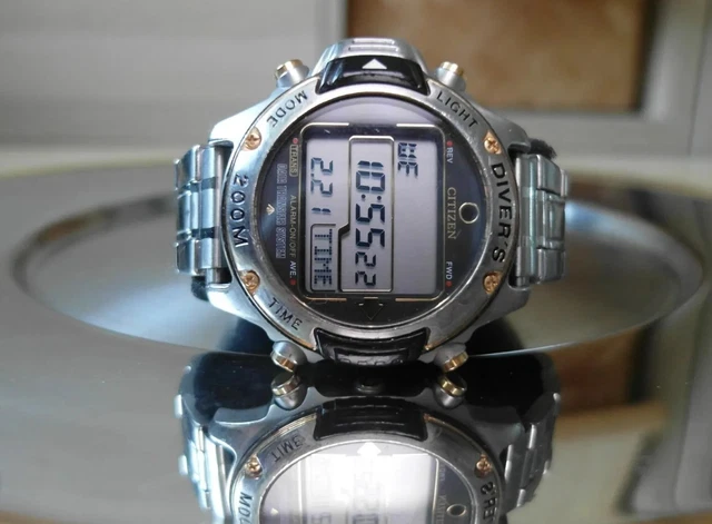 CITIZEN D203 HYPER Aqualand Promaster 200m Tauchcomputer - TOP! EUR 180 ...