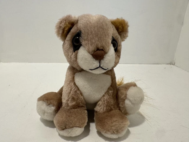 PMS LION CUB Plush Soft Toy Wild Safari Animal Figure Doll Sitting ...