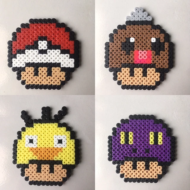 PIXEL ART / Perles A Repasser Champignon Pokemon Serie 2 EUR 2,00 ...