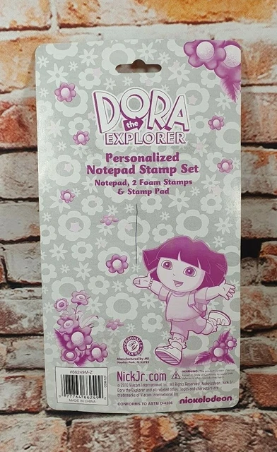 BRAND NEW SEALED Dora The Explorer Notepad Foam Stamp Ink Pad Set £5.66 ...