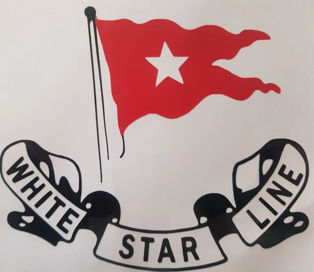 STICKERS WHITE STAR line logo Titanic by modelkit.fr EUR 11,50 ...