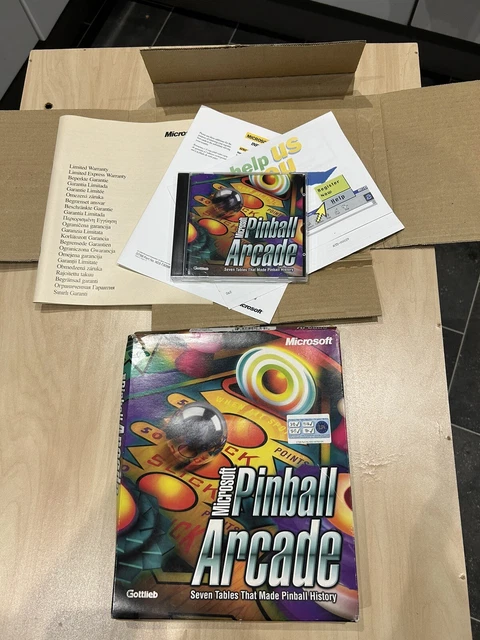 MICROSOFT PINBALL ARCADE PC CD ROM (Windows 95/98) Original Box £14.99 ...