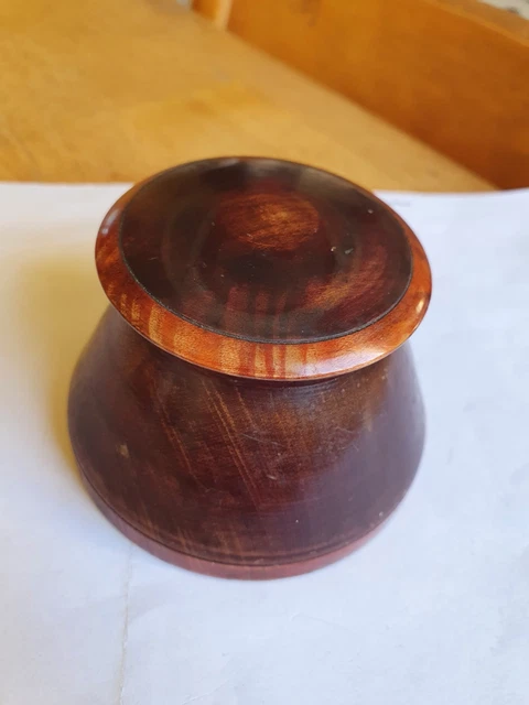 ANTIQUE/VINTAGE WOODEN CONE shaped desk top inkwell poss. from 1930s £4 ...