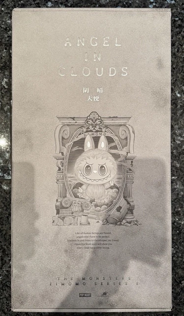 POPMART THE MONSTERS Labubu Zimomo Angel in Clouds Figur mit Tote Bag ...