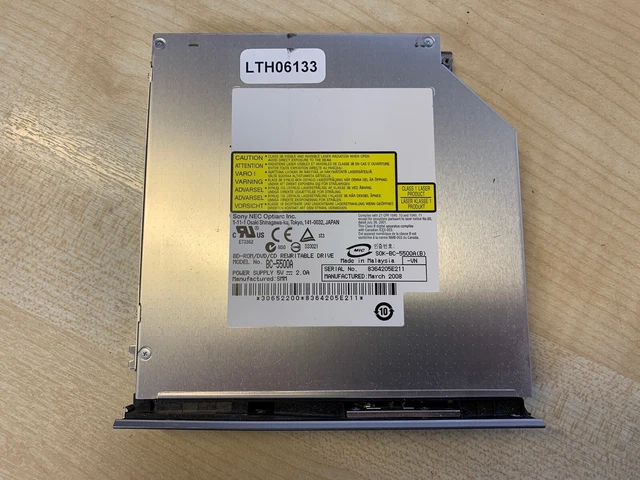 SONY VAIO VGN-AR VGN-AR61M PCG-8112M IDE DVD-RW BD-ROM Blu Ray Drive BC ...