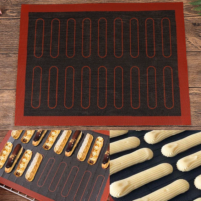 SILICONE BAKING MAT Oven Sheet Liner Perforated Non Stick Silica Gel ...